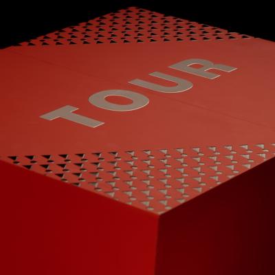 China Double Opening Custom Electronics Packaging Paper Gift Box With UV Embossing for sale