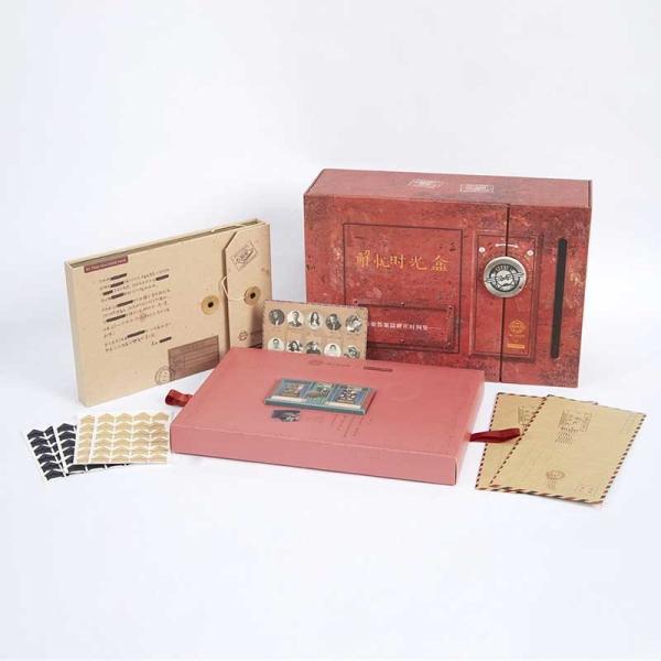 Quality Custom Handmade Composite Packaging Vintage Style Box With Button Complex for sale