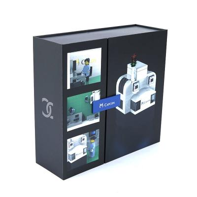 Cina Scatola regalo a doppia apertura magnetica su misura Scatola di imballaggio ecologico in vendita