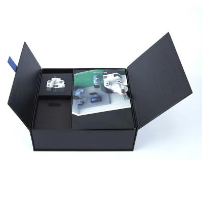Cina Scatola regalo a doppia apertura magnetica su misura Scatola di imballaggio ecologico in vendita