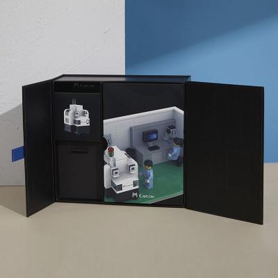 중국 사용자 지정 자석 두 번 열 수 있는 클램 셸 선물 상자 환경 친화적 포장 상자 판매용