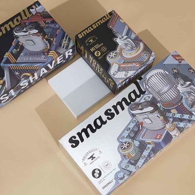 China Premium Design Recyclable Paper Custom Electronics Gift Box with Hang Bag for sale