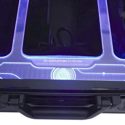 China Portable Suitcase Audio Speaker Display Stand Metal Functional Display Custom for sale