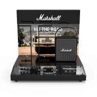 China Acrylic Audio Speaker Display Stand Custom Functional With Metal Button for sale