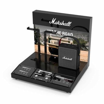 China Acrylic Audio Speaker Display Stand Custom Functional With Metal Button for sale