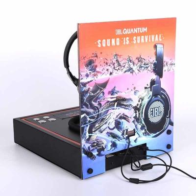 China Headphone Audio Display Combination Functional Audio Ad POS POP Display Stands for sale