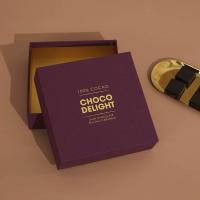 Quality Gold Stamping Inner Paper Chocolate Gift Packaging Luxury Food Gift Top And for sale