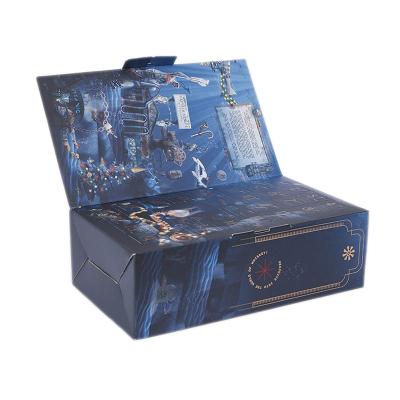 China Caixa de Vinho Personalizada de Cartão Rígido Dobrável de Luxo com Tampa Flip, Embalagem para Presente de Casamento à venda