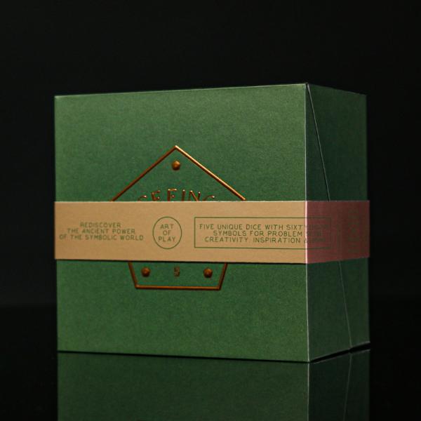 Quality Custom Luxury Embossing Hot Stamping Rigid Cardboard Clamshell Box Green with Insert for sale