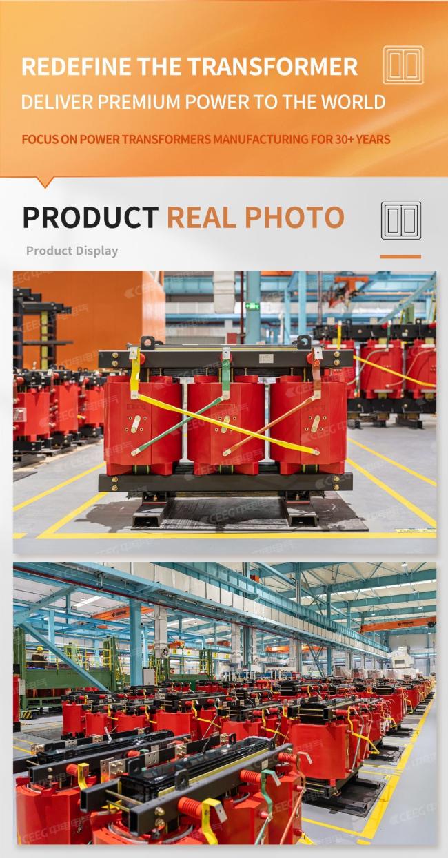 Scb11-500kVA/35kv/0.4kv Cast Resin Three-Phase Three-Column Dry-Type Power Transformer