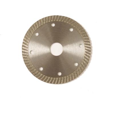 China 4,5 o turbocompressor Rim Diamond Blade For Masonry Smooth da onda do uso geral da polegada 115mmx22.2mm corta à venda