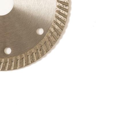 China 4,5 o turbocompressor Rim Diamond Blade For Masonry Smooth da onda do uso geral da polegada 115mmx22.2mm corta à venda