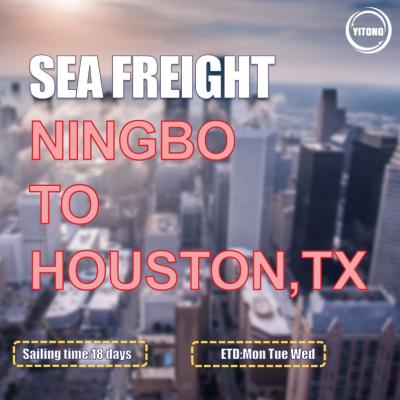 China HMM COSCO Liner Ocean Sea Freight Logistics From Ningbo To Houston Texas America for sale