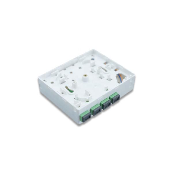 Quality ABS FTTH Optical Fiber Panel 100x83x30mm With 4 SC Adapter Interfaces for sale