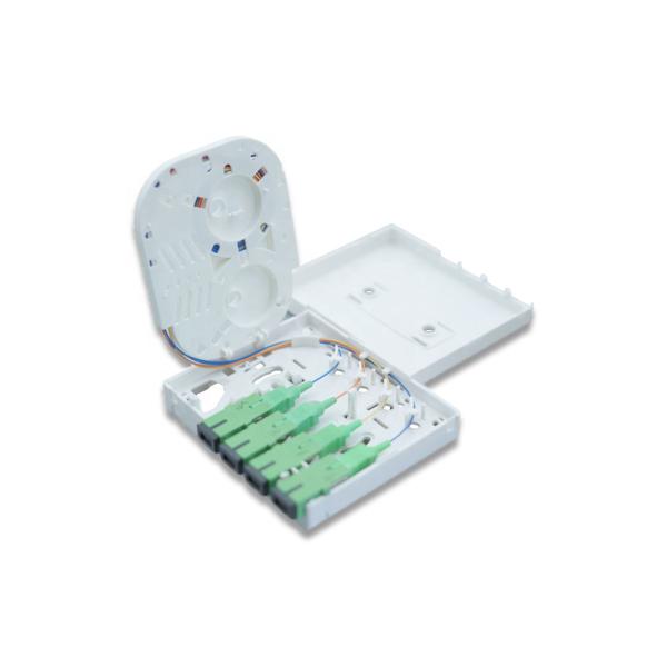 Quality ABS FTTH Optical Fiber Panel 100x83x30mm With 4 SC Adapter Interfaces for sale