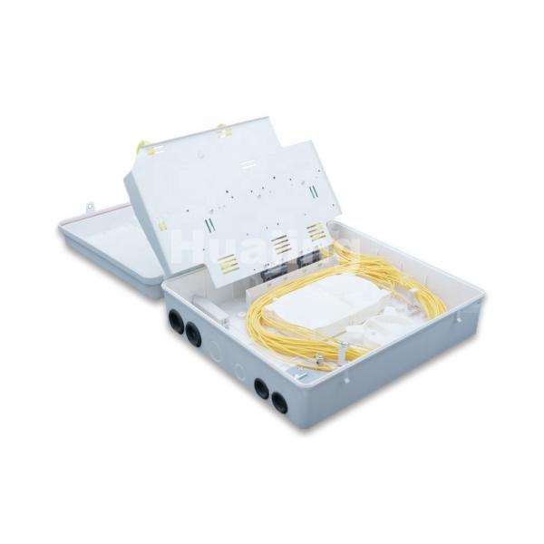 Quality Wall / Pole Mounting Fiber Optic Distribution Box 48 Cores With Waterproof Door for sale