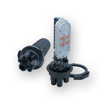 China 5 Ports Vertical Fiber Optic Closure Mechanical Sealing Supporting 1:32 PLC Splitter for sale