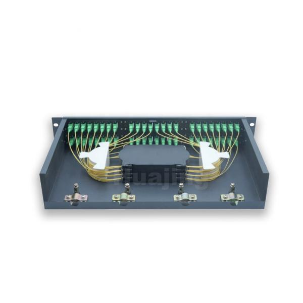 Quality Cold Rolled Steel Fiber Optic Termination Box Rack Mount 19 Inch For Cable for sale