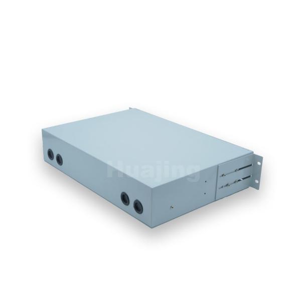 Quality Drawer Type Fiber Optic Terminal Box 19 Inch With Dustproof Protection Cover for sale