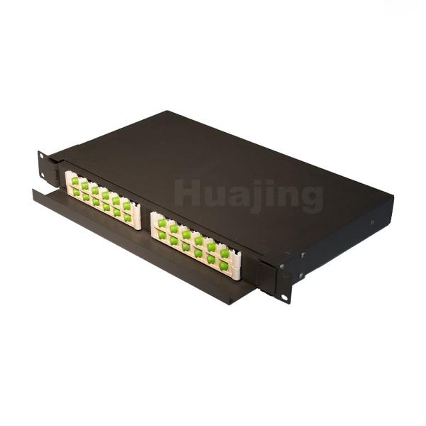 Quality 96 Cores Rack Mount Fiber Termination Box Drawer Type 19 Inch Dustproof for sale