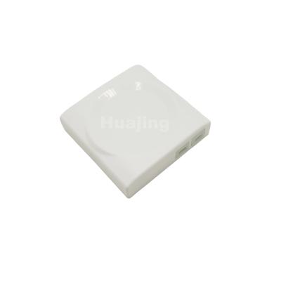 China ABS Fire Retardant Optical Fiber FTTH Box Compact 80x80x20.5mm for sale