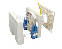 Quality Compact FTTH Optical Fiber Panel With 4 SC Adapter Interfaces for sale
