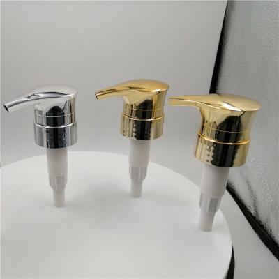 中国 安全物質的な28mmシャンプー ディスペンサー ポンプは電気めっきした 販売のため