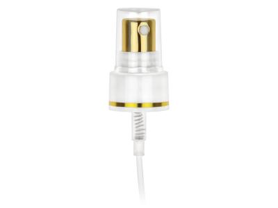 Cina spruzzatore della foschia del profumo 1.4cc/T di 18mm, oro cosmetico dell'erogatore della pompa e chiusura d'argento in vendita