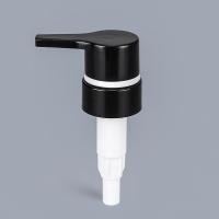 China Refillable Bottle White Plastic Soap Pump With Chrome Around Edge for sale