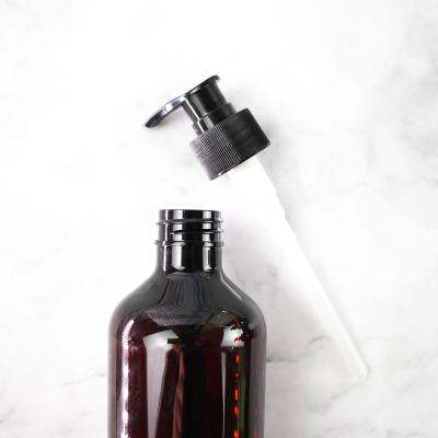 China Garrafa plástica do champô do ANIMAL DE ESTIMAÇÃO vazio transparente de Wholesale Brown Gray 300ml do fabricante com tampão da bomba à venda