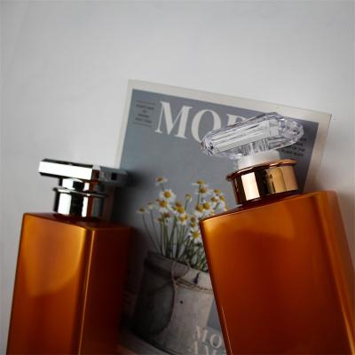 China Oranje van de de Shampoofles van 800ml Vierkante de Compensatiedruk Te koop