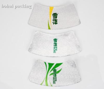 China aluminum foil beer label printed embossing labels glass bottle private wine metal sticker label adhesive print for sale