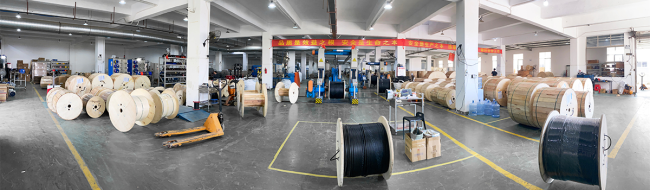 Factory production line for ADSS cables
