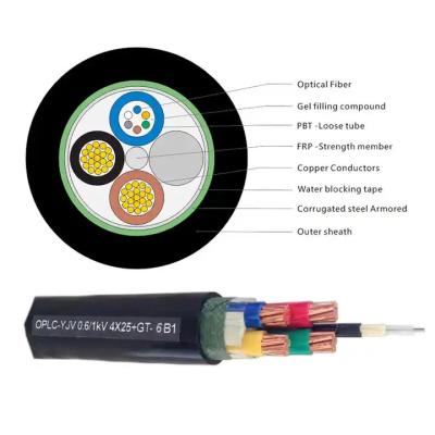Cina Cable di fibra ottica ibrida direttamente sepolto per esterno per sotterraneo aereo in vendita