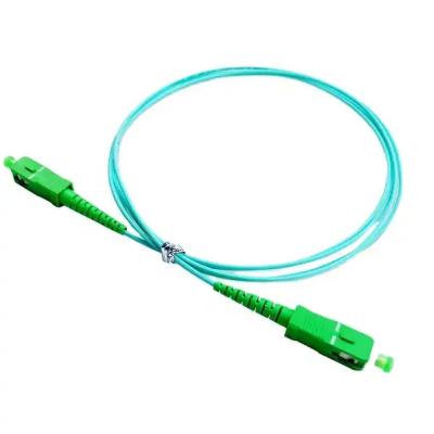 Cina Single Mode Multimode SC APC Cavo a fibra ottica Giarrettiera Acqua Turchese 1.6mm 3.5m Cordone a fibra ottica in vendita