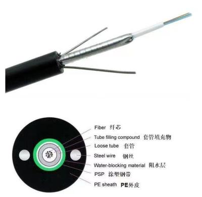 Cina GYXTW Cable di fibra ottica a tubo libero centrale a 16 nuclei per condotti / sotterranei in vendita