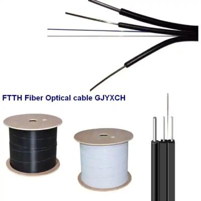 Cina Fibra ottica a goccia cavo 1 core 2 core Asu piatto LSZH giacca FTTH Fibra per la casa in vendita