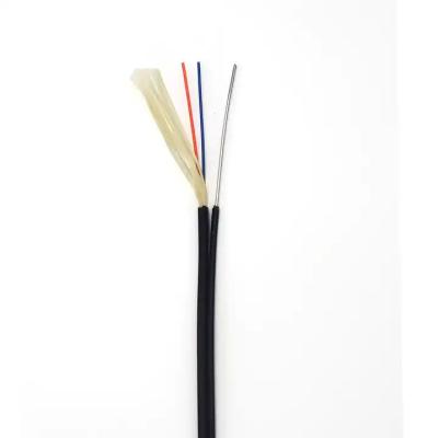 Cina 2 Core Non Metal FRP Outdoor FTTH Fiber Drop Cable con 0,4mmx7 Galvanizzato Acciaio in vendita