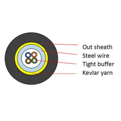 Cina 6.0 SM 6C G657A2 LSZH PE PVC Anti Rodenti Anti Curvatura Flessibile Cavo Ottico in vendita