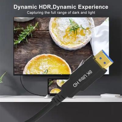 Cina 15m-300m HDMI Roll TV Transmitter Supporto 4k*2k 60hz HDCP AOC 4k HDMI Fibra ottica cavo in vendita