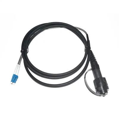 Cina Cable ottico a fibra ottica tattica impermeabile SM 12 Core 24 Core OM3 OM4 ODVA MPO MTP Connector in vendita