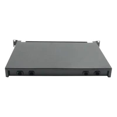 Cina Rack Mounted Sliding Type 1U 24 Port Fiber Patch Panel LC UPC Quad Fully Loaded 96 Core ODF in vendita