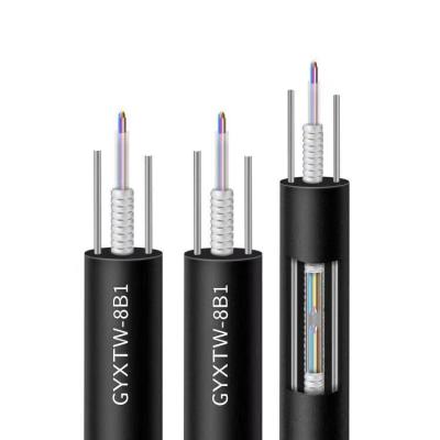 China Cabo de Fibra Óptica Exterior 2-12 Núcleos GYXTW 4 Monomodo G652D Cabo de Fibra Óptica Aérea à venda