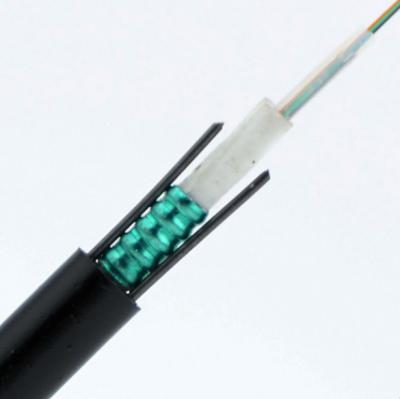 China Single Mode Armored Optical Fiber Cable GYXTW 6 Core 12 Core 24 Core for sale