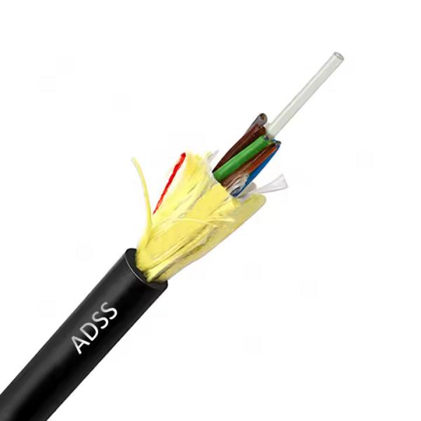 Quality All Dielectric Self Supporting Aerial Fiber Optic Cable 12 24 Core Fiber Optic for sale