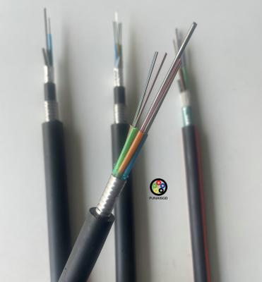 China 12-288 Core Armoured Optical Fiber Cable , Underground Fiber Optic Cable GYTS for sale