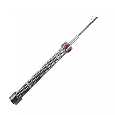 China OPGW Fiber Optic Cable , Single Mode Optical Fiber Cable With 24B1.3 for sale