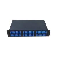 Quality Rack Mount Fiber Optic Patch Panel 48 Core Fiber Optic Termination Box With SC for sale