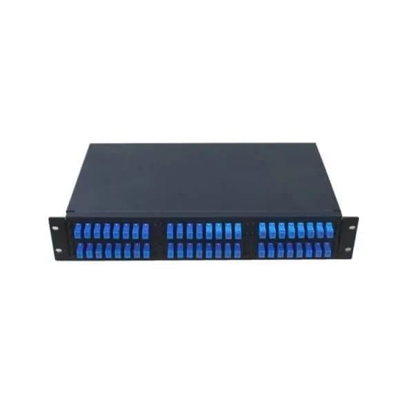 Quality Rack Mount Fiber Optic Patch Panel 48 Core Fiber Optic Termination Box With SC for sale