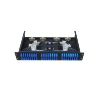 China 48 Core SC Simplex Rack Mount Fiber Optic Patch Panel - 40mm Bending Radius for FTTH Networks for sale